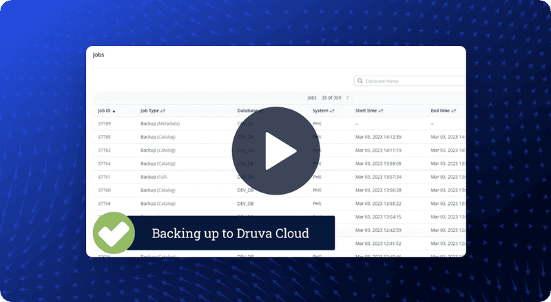 SAP HANA Certified Backup Solutions & Disaster Recovery Tools | Druva