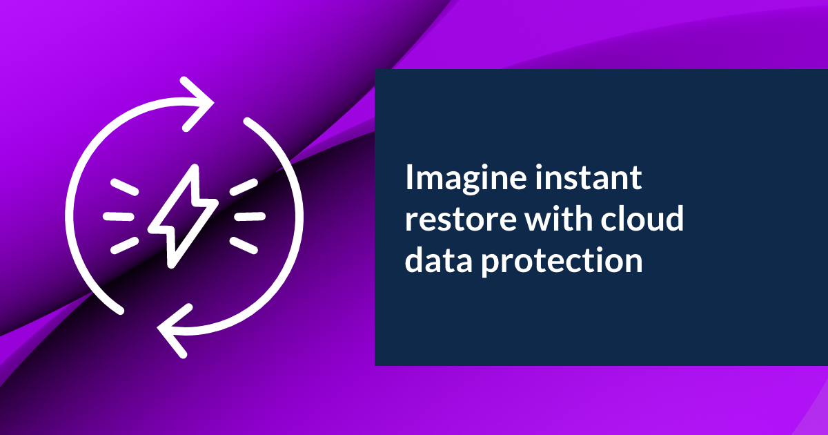 Imagine VMware Instant Restore with Druva’s cloud data protection | Druva