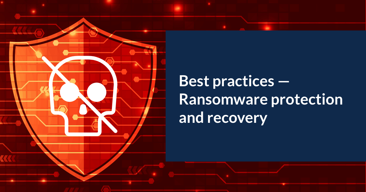 Best ways to protect against ransomware | Druva