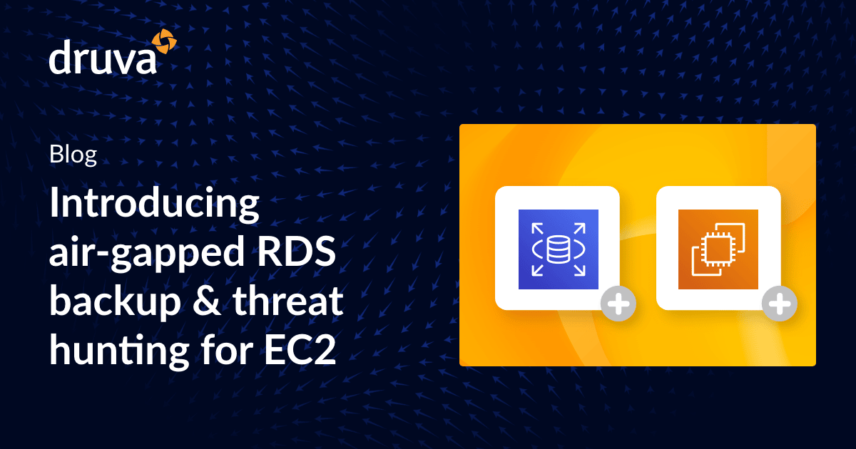 Druva Strengthens AWS Ecosystem Support with Threat Hunting Capabilities for Amazon EC2 and ...