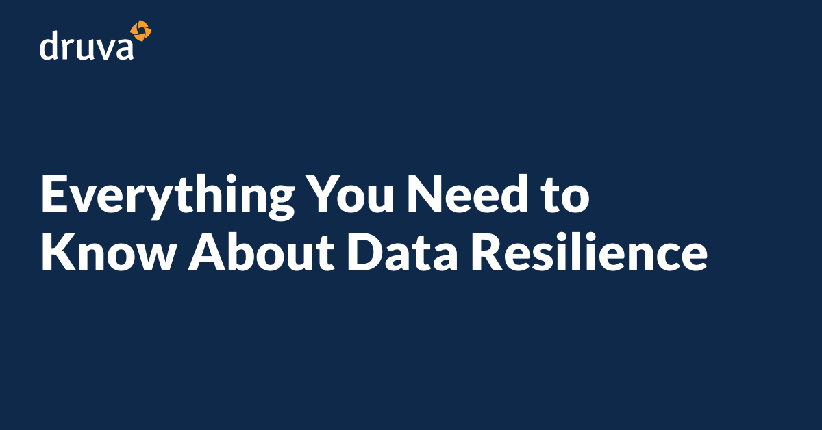 Data Resilience: Services, Solutions, & Benefits | Druva | Druva