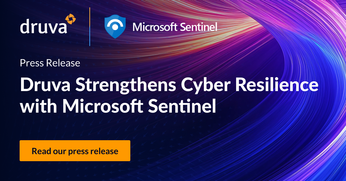 Druva Announces Integration with Microsoft Sentinel to Fortify Security Operations Against ...