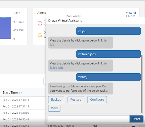 Druva Virtual Assistant and Conversational UI | Druva